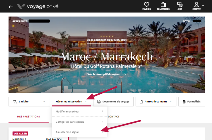 Comment puis-je annuler ma commande ? – Voyage Privé
